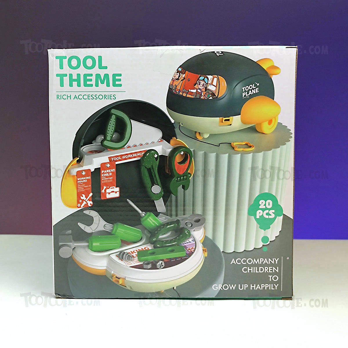 20 PC Airplane Toolkit Theme Set with Hammer Spanner Screws etc for ...