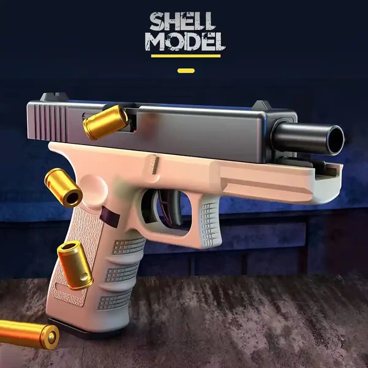 Automatic Shell Ejection Soft Bullet Pistol Ejecting Unique Gun Toy ...
