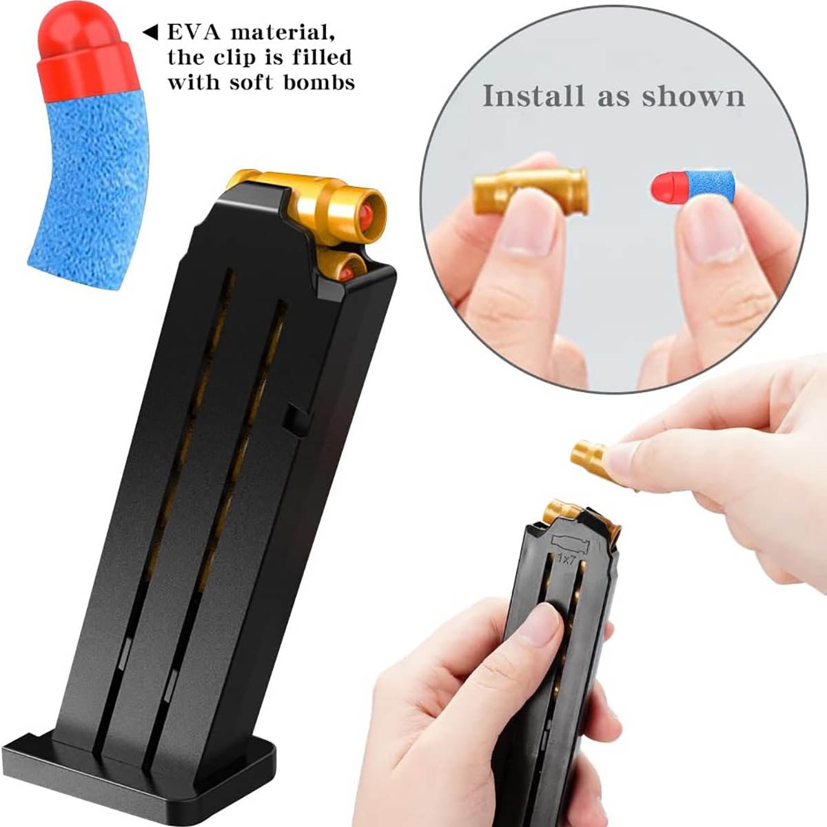 Glock Shell Eject Gun Toy Pistol for Kids - Tootooie