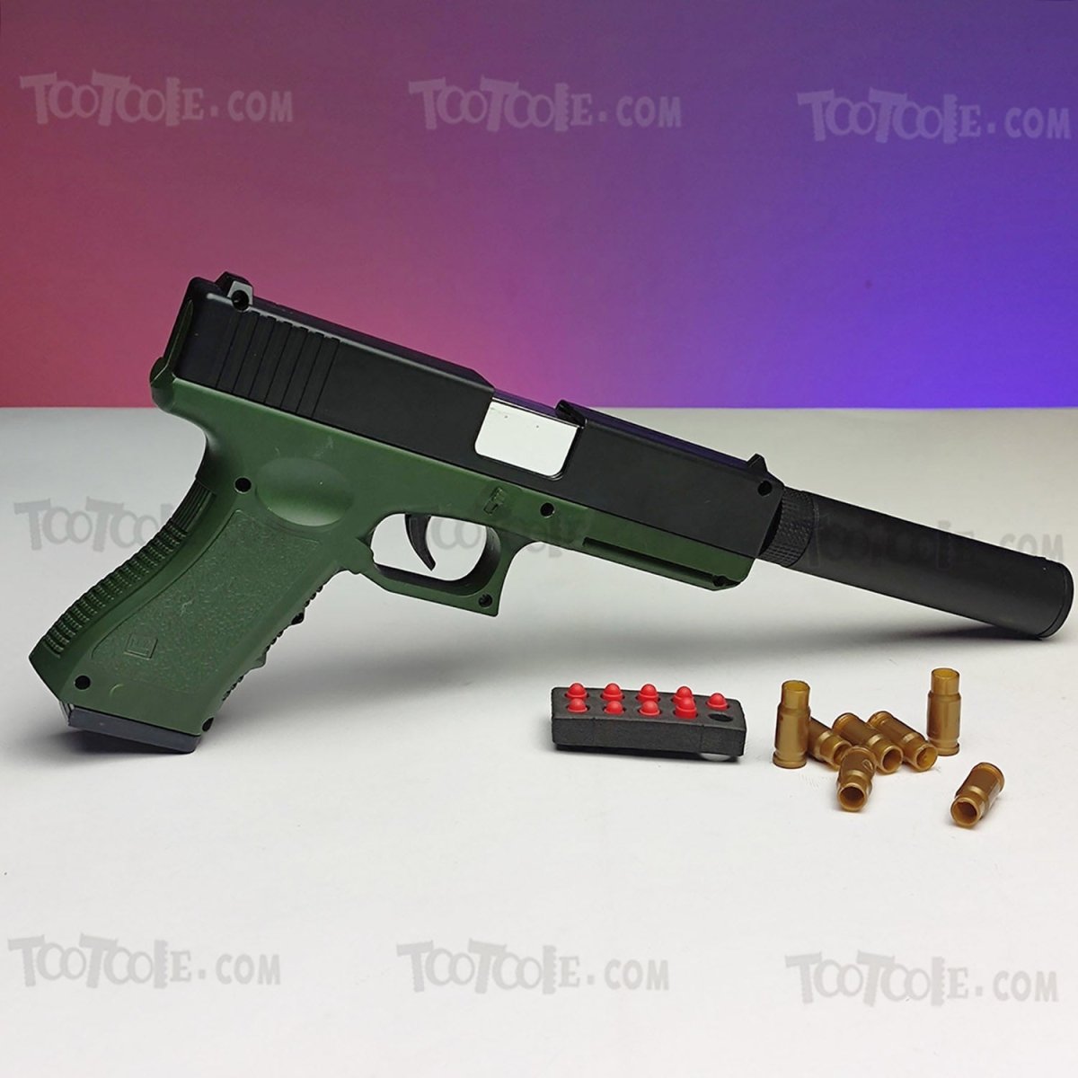 Glock Shell Eject Gun Toy Pistol for Kids - Tootooie